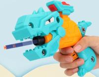 China Oem Children's toy gun DIY Baby disassembly dinosaur soft bullet guns toy EVA sponge puzzle assembled gun model for sale