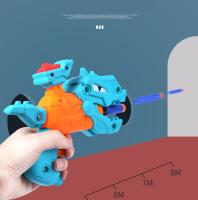 China Oem Children's toy gun DIY Baby disassembly dinosaur soft bullet guns toy EVA sponge puzzle assembled gun model for sale