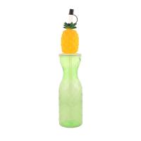 China Customized Plastic Fruit Shape Cup with Straw Milk Tea Cup Portable Juice Bottle for sale
