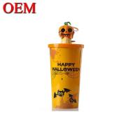 China OEM 3D Collectible Designer Toy Custom Your Own Plastic Cup 3D Cartoon Drink Cup for sale