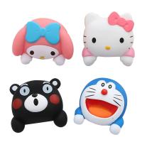 China Kt Cat Cartoon Switch Cover Room Decor 3D On-Off Switch Sticker Switch Outlet Wall Sticker for sale