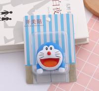 China Kt Cat Cartoon Switch Cover Room Decor 3D On-Off Switch Sticker Switch Outlet Wall Sticker for sale