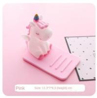 China Cartoon Silicone Lazy Mobile Phone Holder Unicorn Car Desktop Multi-function Adjustable Bracket Non-slip Stand for sale