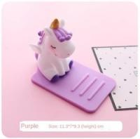 China Cartoon Silicone Lazy Mobile Phone Holder Unicorn Car Desktop Multi-function Adjustable Bracket Non-slip Stand for sale