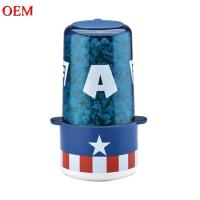 China Manufacturer OEM Doraemon Character Large  Container Popcorn Container for sale