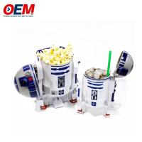China Custom Plastic Popcorn Container  Printed Movie Star Movie Popcorn Bucket with Lid for sale