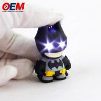 China Customized Plastic Figurine Keychain Toys Flashlight Keychain for sale