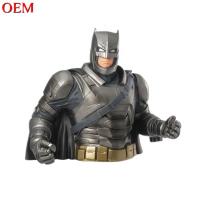 China Custom Toy Manufacturer custom 3D Bat-Man Toy Money Box Figures oem plastic figurine for sale