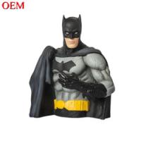 China Custom Toy Manufacturer custom 3D Bat-Man Toy Money Box Figures oem plastic figurine for sale