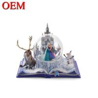 China Custom Polyresin Princess Light Up Water Globe Princess Snow Globe  With Music Box for sale