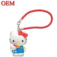 China Cat Cute Hello Kitty Keychains Melody 3D Cartoon Keychain for sale