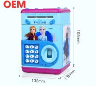 China OEM Customized Robotic Coin Bank With  Fingerprint Plastic Money Box for sale