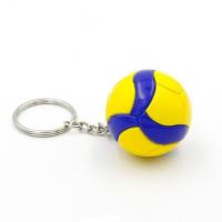 China FACTORY 3D Mini Ball Shape Keychain Make Your Own Design Pvc Keychain Custom for sale