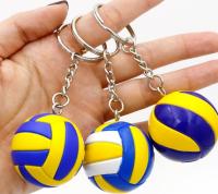 China FACTORY 3D Mini Ball Shape Keychain Make Your Own Design Pvc Keychain Custom for sale