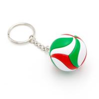China FACTORY 3D Mini Ball Shape Keychain Make Your Own Design Pvc Keychain Custom for sale
