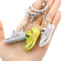 China Customized Sport Shoes Shape 3D Mini Sneaker Promotional Keychain Bulk for sale