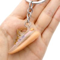 China Customized Sport Shoes Shape 3D Mini Sneaker Promotional Keychain Bulk for sale