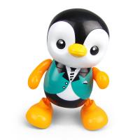 China Custom Baby Toys Lovely Smart Swing Dancing Penguin Education LED Light Toy for sale
