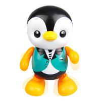 China Custom Baby Toys Lovely Smart Swing Dancing Penguin Education LED Light Toy for sale