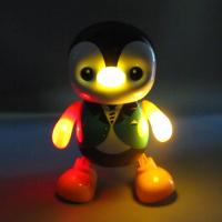 China Custom Baby Toys Lovely Smart Swing Dancing Penguin Education LED Light Toy for sale