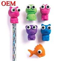 China Custom Kids Toys 2023 Cartoon3D Funny Pencil Topper Pvc Pencil Topper for sale