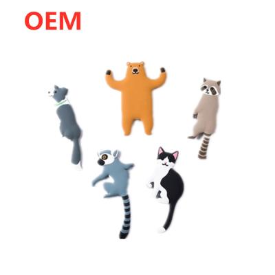 China OEM FAMA Factory Custom Made Mini  seamless tail foldable hook pvc rubber toys for sale