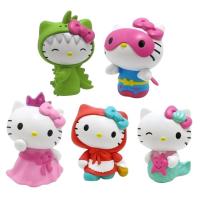 China Custom OEM Made PVC Cute Mini Plastic Cartoon Kitty Toy OEM Manufacturer for sale