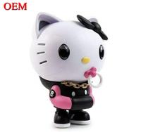 China Custom OEM Made PVC Cute Mini Plastic Cartoon Kitty Toy OEM Manufacturer for sale