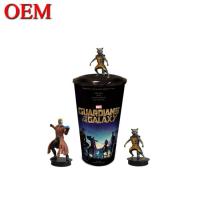 China Customized Cute Plastic Topper Character Cup Topper Figurine oem cartoon figure cup for sale