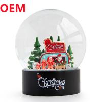 China Custom Polyresin Princess Light Up Water Globe Princess Snow Globe With Musical Box for sale