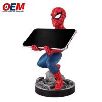 China Spidman Mobile Phone Holder Made Desk Office Home Desktop Toy OEM PVC Phone Holder Figure for sale