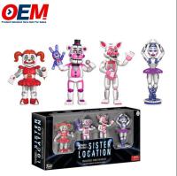 China Customized OEM Hot sell New arrival Five Nights At Freddy Action Figures 4pcs/pack FNAF Toy Model   PVC Action Figure for sale