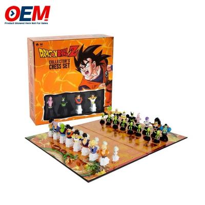 China Customized PVC Plastic Character Chess Set OEM Figurines Chess Board Set Make Funny Chess Toy for sale