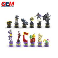 China Customized PVC Plastic Character Chess Set OEM Figurines Chess Board Set Make Funny Chess Toy for sale