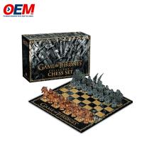 China Customized PVC Plastic Character Chess Set OEM Figurines Chess Board Set Make Funny Chess Toy for sale