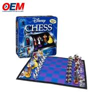 China Customized PVC Plastic Character Chess Set OEM Figurines Chess Board Set Make Funny Chess Toy for sale
