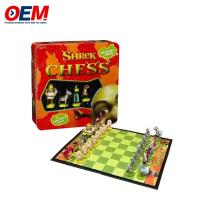 China Custom Plastic Decorative Movie Heros Figure Character Chess Set Made Cartoon Toy Game Chess for sale