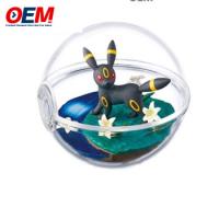 China OEM 3D New Design Re-ment  Terrarium Pokeball Collection custom pvc cartoon toys for sale