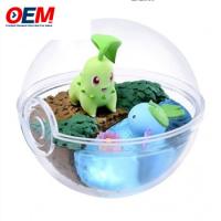 China OEM 3D New Design Re-ment  Terrarium Pokeball Collection custom pvc cartoon toys for sale