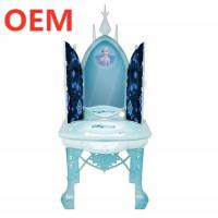 China OEM factory custom Music Light Functions Plastic Beautiful Princess Kid Dressing Table Toy for sale