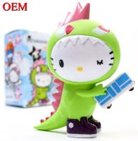 China Custom OEM Made PVC Cute Mini Plastic Cartoon  Kitty cat Toy as gift to kids for sale