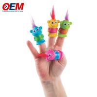 China Customized Plastic Animal Monkey Finger Toys OEM PVC Toys Made Silicone Kid Toy for sale