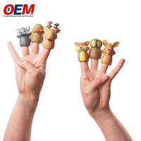 China Customized Plastic Animal Monkey Finger Toys OEM PVC Toys Made Silicone Kid Toy for sale