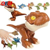 China Customized Plastic Animal Dinosaur Finger Toys OEM Woodland Character Finger Puppets Made Silicone Kid Toy for sale