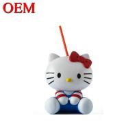 China Manufacturing Cartoon Character Custom 3D kitty PP Cola Cup OEM Plastic/Vinyl figure for sale