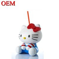 China Manufacturing Cartoon Character Custom 3D kitty PP Cola Cup OEM Plastic/Vinyl figure for sale