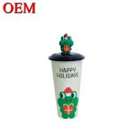 China Custom Your Own PVC 3d Cartoon Figure Cup Plastic 3d Topper Figure Toy for sale
