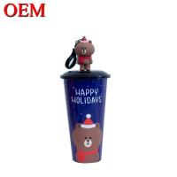 China Custom Your Own PVC 3d Cartoon Figure Cup Plastic 3d Topper Figure Toy for sale
