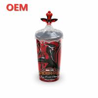 China OEM Customized DC Straw Cup Cartoon Drink Cup Keychain Accessories Custom Figure for sale