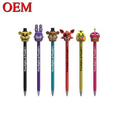 China 3D Cartoon Character Figurine Pen Custom Plastic Toy Figure Customized Art Figure 3D Toy for sale